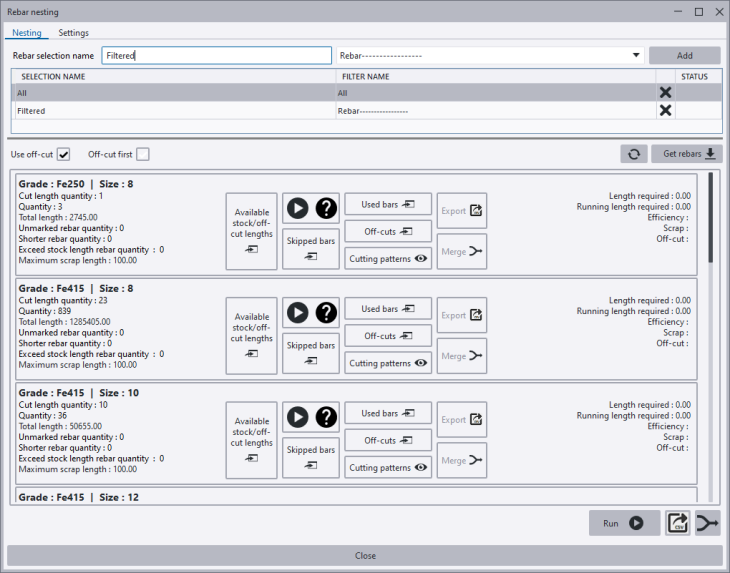 Rebar Nesting | Tekla User Assistance